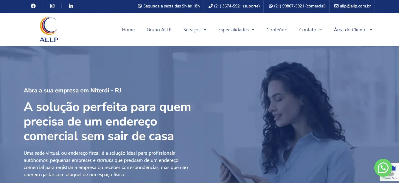 Sede Virtual em Niterói - RJ | ALLP Soluções Contábeis